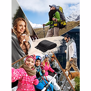 Eventek Heated Scarf for Men/Women with 5500mAh Battery, 3 Temperature Settings Battery Operated Heater for Winter