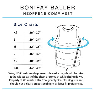 Jetpilot Bonifay Baller Neoprene Reversible Neoprene Comp Vest-BLK/PHX-Small