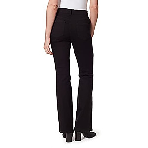 Gloria Vanderbilt Women's Amanda High Rise Boot Cut Jean, Black Rinse, 16 Petite