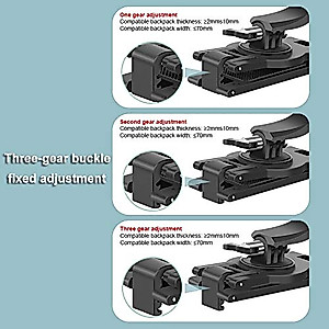 VnoPro Gopro Mount,GoPro Accessories Backpack Shoulder Chest Strap Clip Mount, Adjustable Mount Compatible with GoPro Hero 10 9 8 7 6 5 4 Black Session, Insta 360 One R, DJI Osmo Action Camera