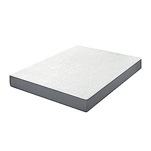 PrimaSleep 8 Inch Gel Infused Superior high-Density Memory Foam Mattress, CertiPUR-US® Certified, Gray, Full