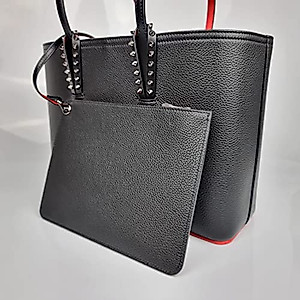 Christian Louboutin Cabata Small Spiked Leather Tote Bag