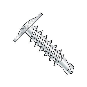 Small Parts 0848KPM Steel Self-Drilling Screw, Zinc Plated Finish, Modified Truss Head, Phillips Drive, #2 Drill Point, #8-18 Thread Size, 3" Length (Pack of 50)