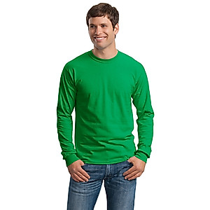 Gildan Ultra Cotton 6 Oz. Long-Sleeve T-Shirt (G240)- Irish Green,Large