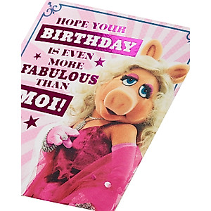 UK Greetings Disney The Muppets Birthday Card For Her/Female/Friend With Envelope - Miss Piggy Design