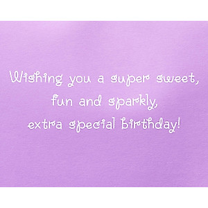 Papyrus Birthday Card for Girl (Sweet, Fun, and Sparkly)