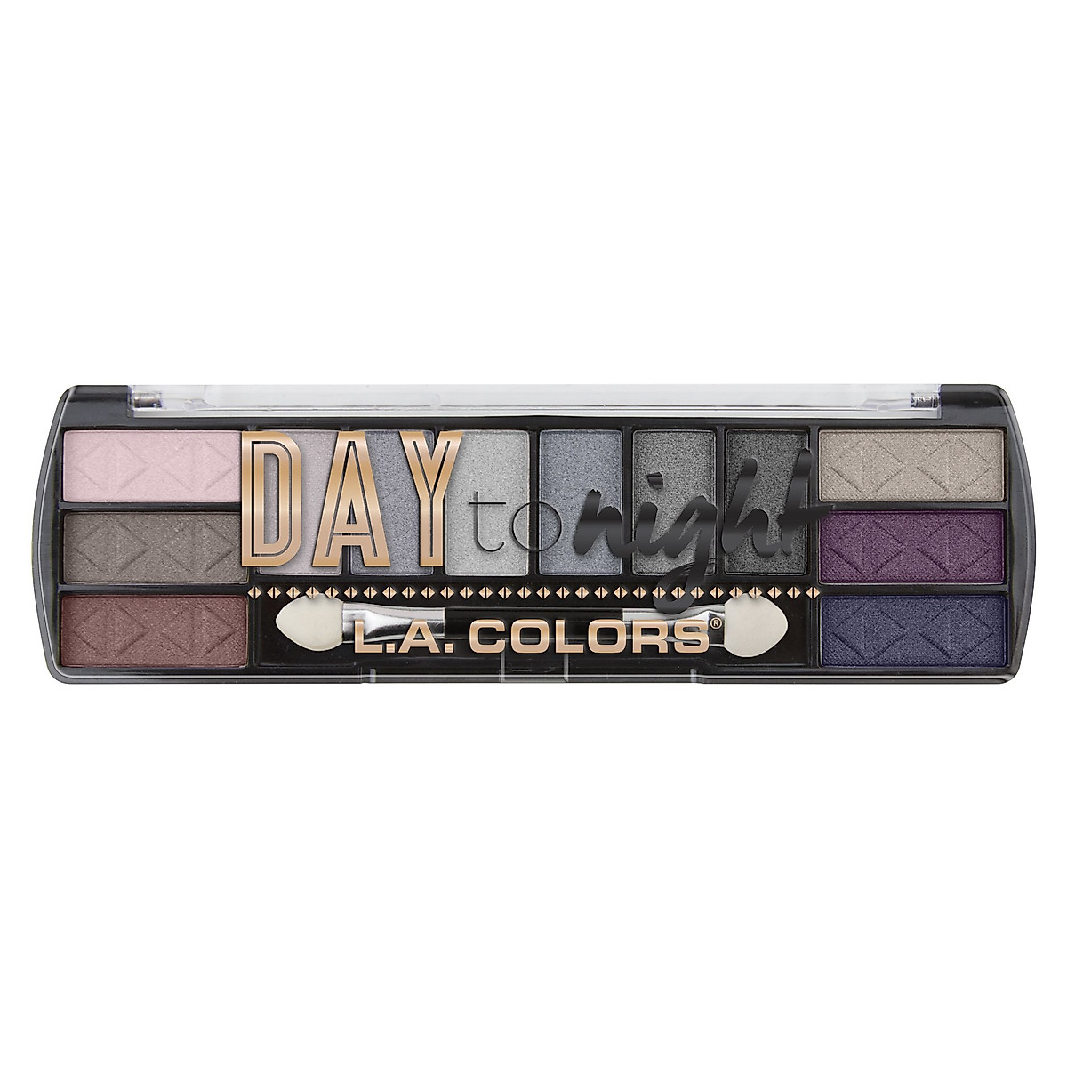 L.A. COLORS Day to Night 12 Color Eyeshadow, Evening CES431