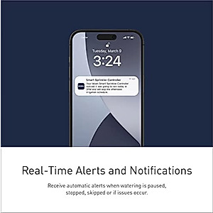 Moen WICNT008G1USA 8-zone Smart Sprinkler Controller, WI-FI Connectible, Automatic Water Timer, Smart Irrigation System, Scheduling, Adjustable, Shutoff, Easy to Install