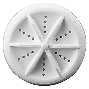 Washing Machine Small Portable Ultrasonic Clothes Washer Household Laundry for Travel Business Underwear Clean Tool US Plug 100240V(White)