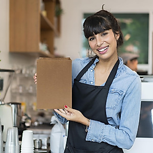 Prime Line Packaging Brown Paper Lunch Bags, Paper Sack for Grocery, Shopping, Delivery, Goodie, Take Out, Bakery, Bulk, 1/8 BBL, 10x6x14 100 Pack