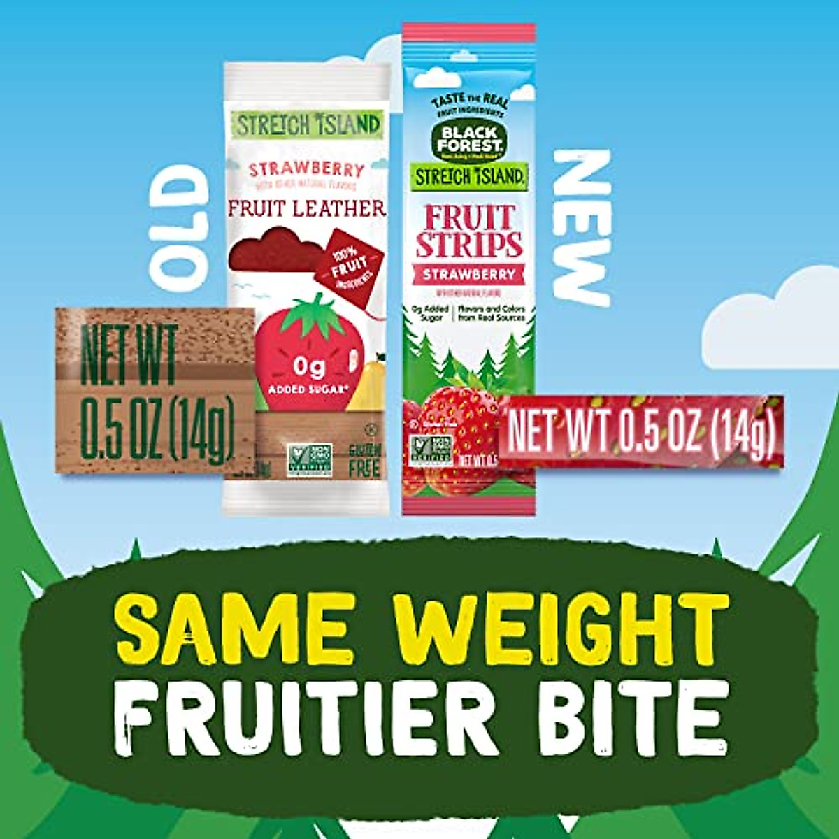 Stretch Island Black Forest Fruit Strips, Variety Pack, Cherry, Apple, Raspberry, Grape, Strawberry, Apricot, 0.5ounce Strips (Pack of 48)