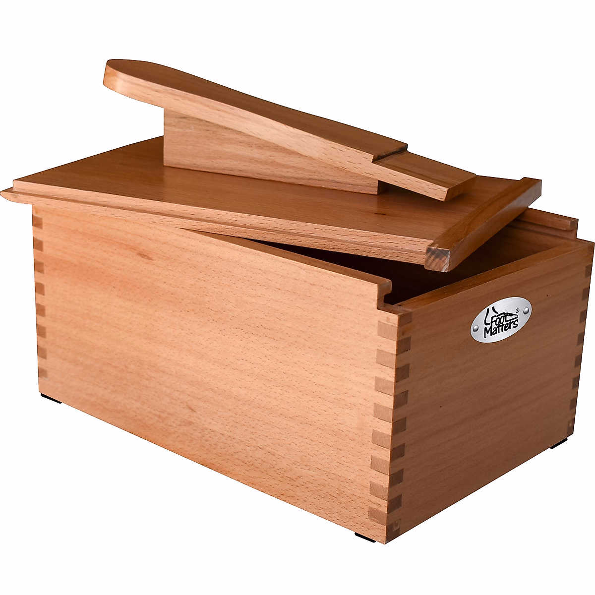 FOOTMATTERS Hardwood Boot & Shoe Care Shine Box - Shine Box Only