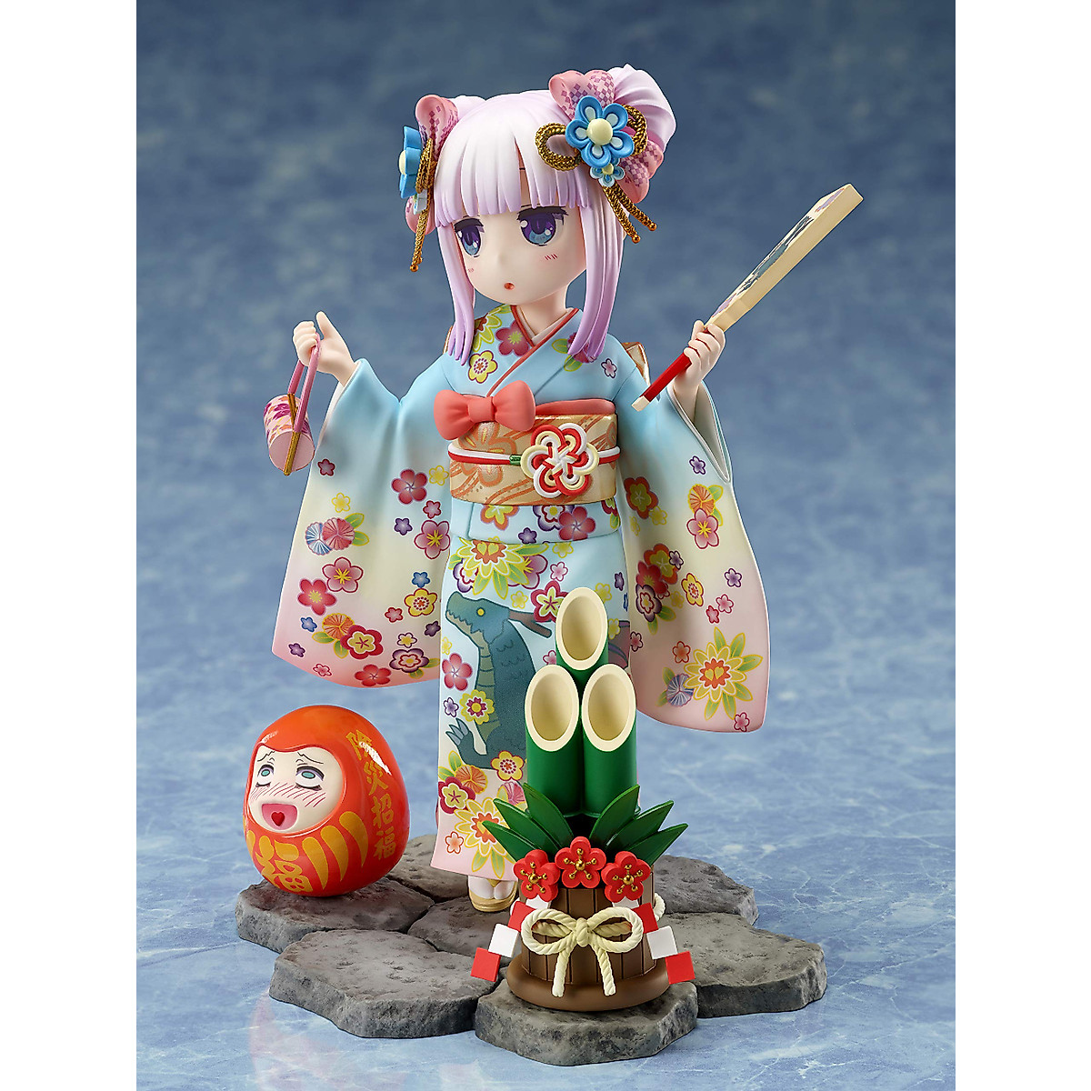 Furyu Miss Kobayashi's Dragon Maid: Kanna (Finest Kimono Version) 1:7 Scale PVC Figure, Multicolor