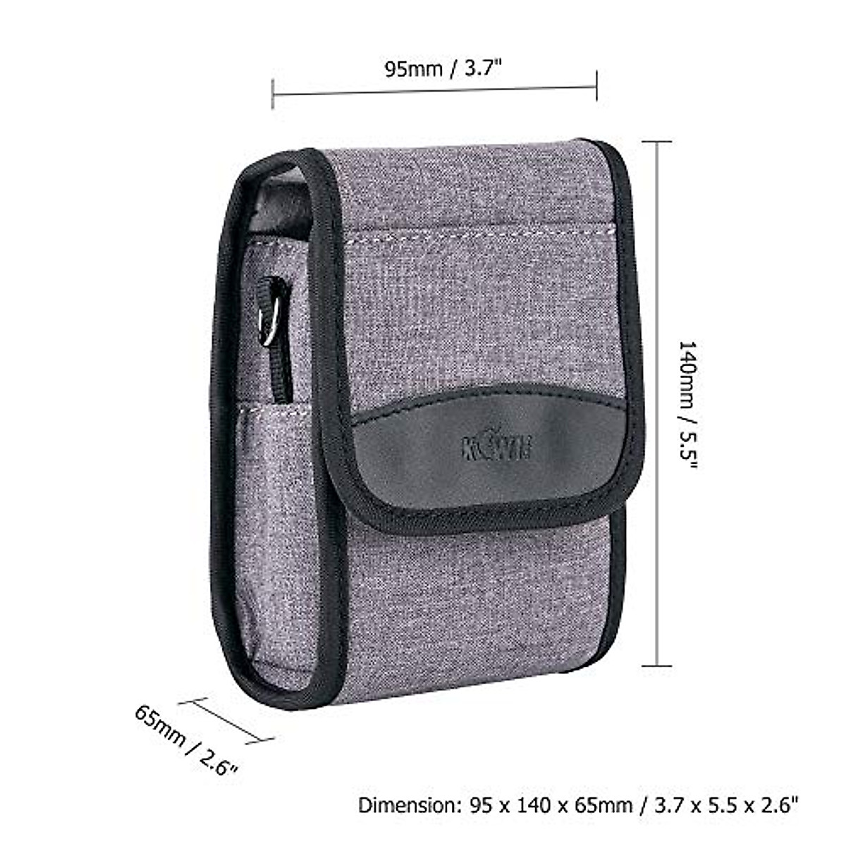 Kiorafoto Compact Camera Pouch Case for Sony ZV-1F ZV-1 ZV1 RX100VII RX100VI RX100VA RX100V RX100IV III II Canon G7X III II G9X II SX740 SX730 SX620 SX610 Olympus TG-6 TG-5 Ricoh GR IIIx GRIII GR3
