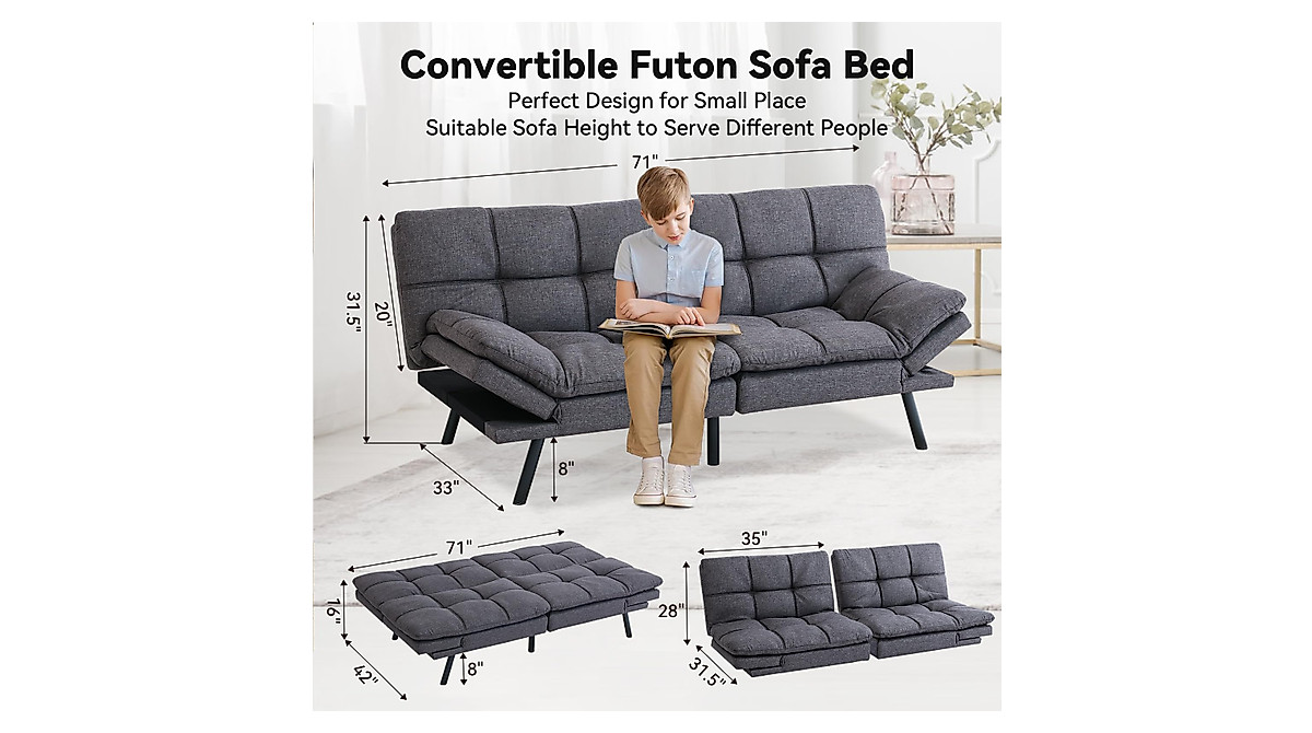 Hcore Sofa 267-2 Sofabed Grey | Convertible & Space-Saving Design