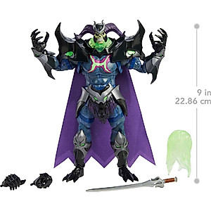 Masters of the Universe Revelation Skelegod Action Figure 9-in MOTU Battle Figure, for Kids Age 6 and Older and Adult Collectors
