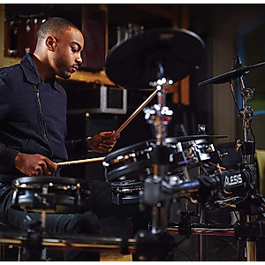 Alesis Drums Command Mesh Kit - Electric Drum Set with USB MIDI Connectivity, 600+ Electronic & Acoustic Drum Kit Sounds and Dual Zone Mesh Pads