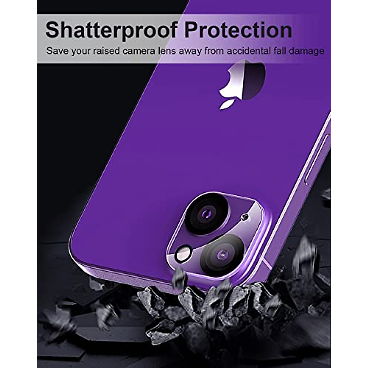 POROLIR [3 Pack Compatible for iPhone 14 Plus ＆ iPhone 14 Camera Lens Protector 9H Tempered Glass, Anti-Scratch, Ultra HD, Case Friendly Camera Covers for iPhone 14 6.1" and iPhone 14 Plus 6.7"