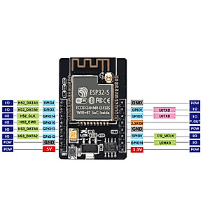 Diitao 2PCS ESP32-CAM-MB WiFi Bluetooth Board + Micro USB to Serial Port CH340G 4.75V-5.25V with OV2640 2MP Camera(ESP 32 CAM MB)
