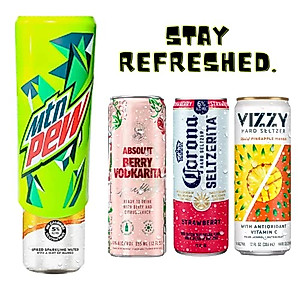 2-Pack Seltzer Skinny Can Cover-Skinny Seltzer/Disguise Drink Sleeve - Hide a Beer for Truly & White Claw Slim Skinny Cans/Beer Can Gag Gifts Beach Accessories Great for Golf Lovers