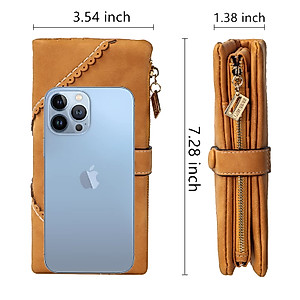 Women Vegan Leather Wallet Bifold Clutch Large Capacity Card Organizer Buckle Long Purse for Girls Candy Color (Dark-Green)