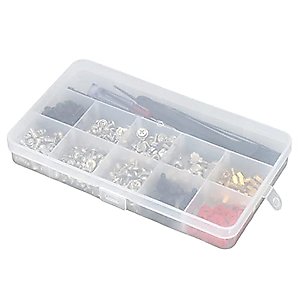 PC Screws Assortment, Cleaning Brush 362Pcs Various Sizes Computer Screw Washer for Maintenance for CPU Disk for Motherboard
