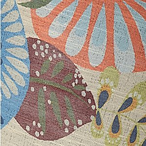 Set of 2 Tapered Drum Lamp Shades Multi Color Tropic Abstract Floral Medium 14" Top x 16" Bottom x 11" Slant Spider with Replacement Harp and Finial Fitting - Springcrest