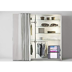 Clothes Storage Bag, Large Capacity Clothes Storage Organizer with Clear Window, 3 Layer Foldable Fabric, Sturdy Handles Storage for Comforters,Bedding,Blankets and Clothing, 3 Pack, 90L, Grey