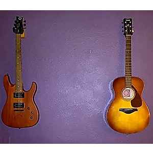 TopStage JX15-NAT Top Stage Home and Studio Guitar Keeper (Hanger) Stand Holder Rack w/Hardwood Base Wall Mount, JX-15