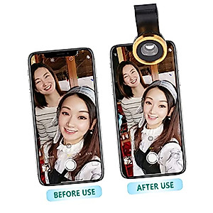 UKCOCO 2 Sets Mobile Phone Fisheye Lens Fish Eye Phone Universal Phone Camera Lens Clip on Fisheye Lens Fish Eye Lens for Camera Smart Phones Camera Accessories Camera Lens Kit Macro Lens