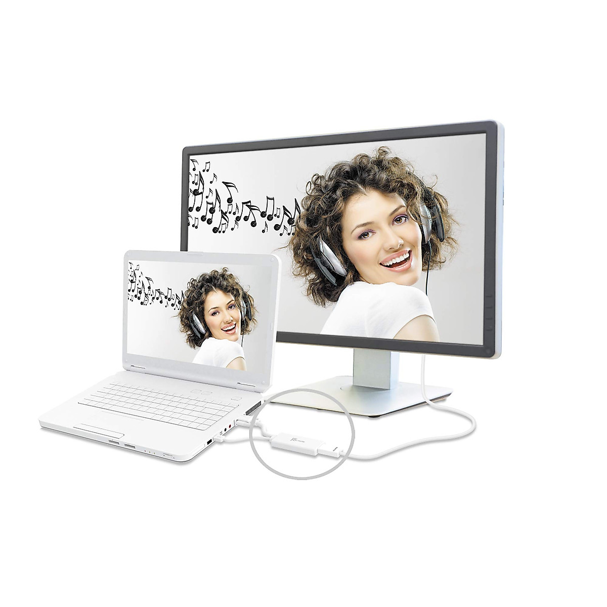 j5create HDMI to VGA Adapter- 4K 1080p @ 60 Hz | 1.62 Gbps and 2.7 Gbps | Compatible with Apple iMac or MacBook, PC, HDTV, Projectors and More