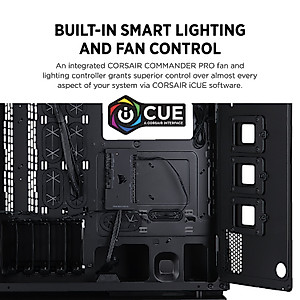 Corsair Obsidian Series 1000D Super-Tower Case, Smoked Tempered Glass, Aluminum Trim, Integrated Commander PRO fan and lighting controller