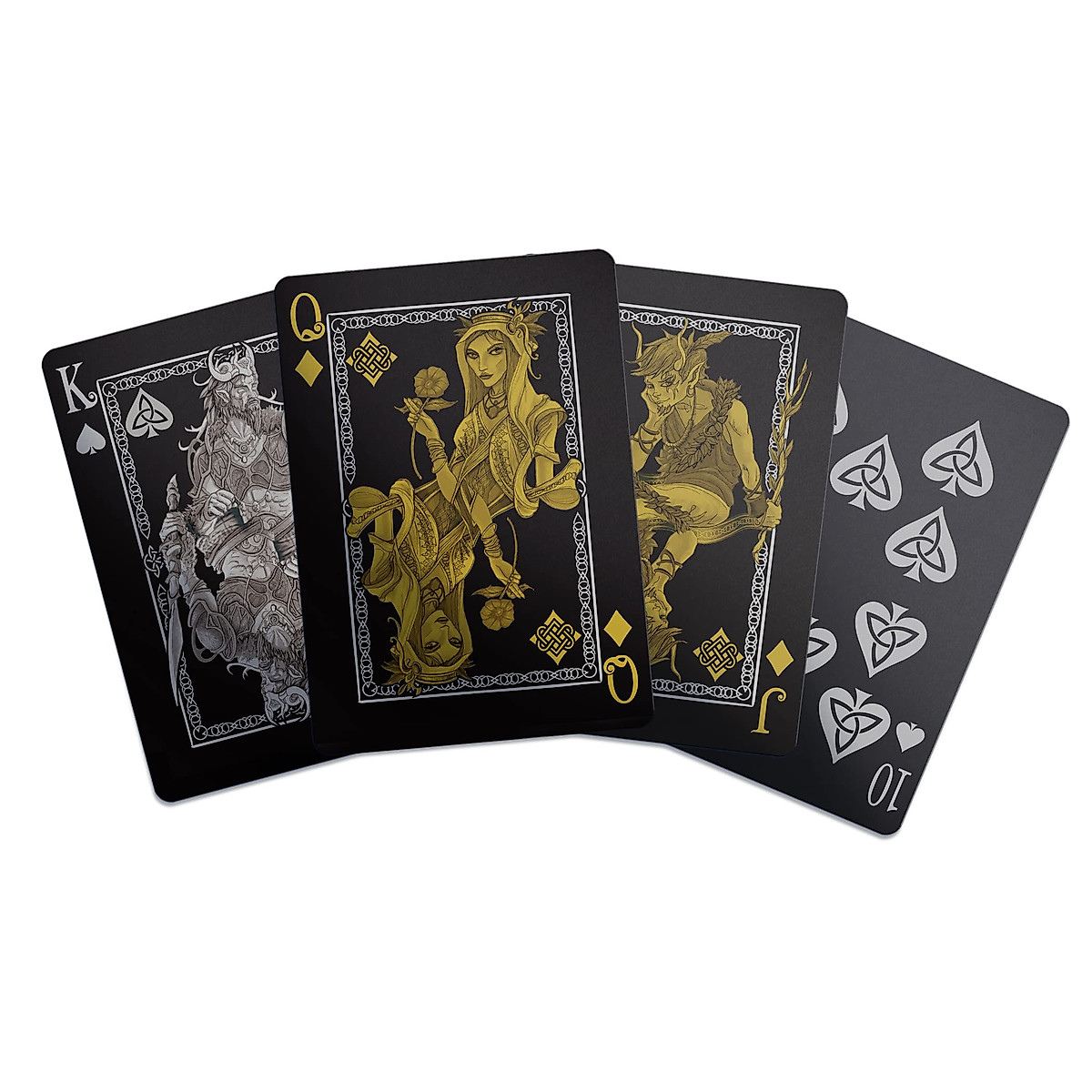 Creatures of The FAE Playing Cards by Gent Supply - Black, Gold & Silver Edition