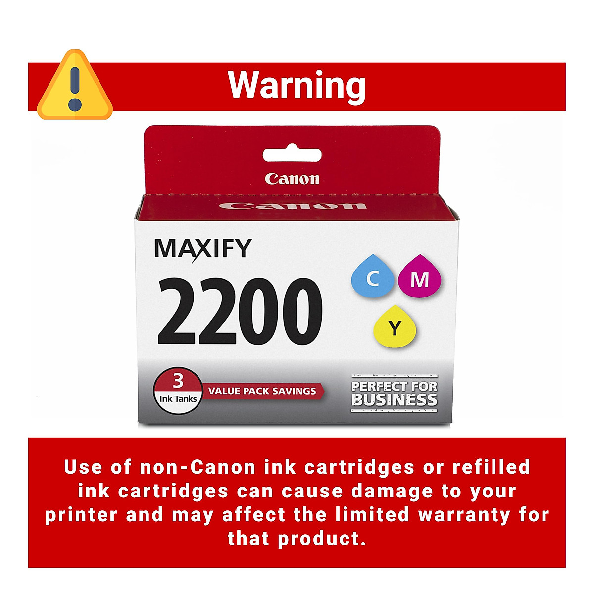 Canon PGI-2200 3 Color Multi Pack Compatible to IB4120, MB5120, MB5420, IB4020, MB5020, MB5320