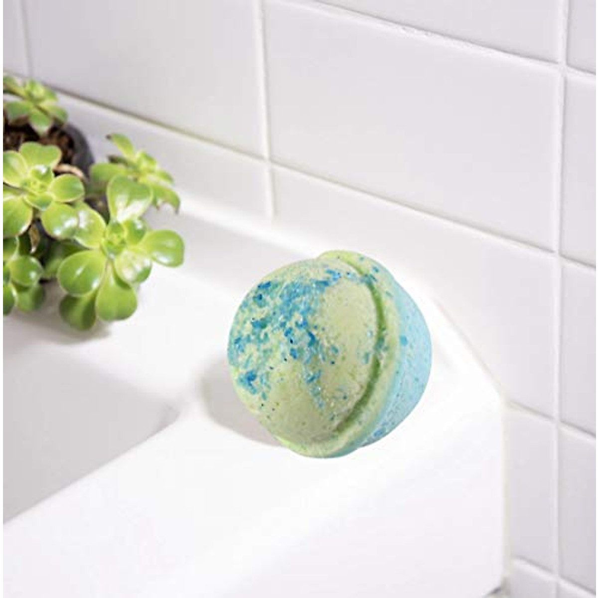 Candles and Cream It's A Beautiful Day Bath Bombs, Invigorating and Luxurious, All-Natural Spa Fizzies for Stress Relief and Aromatherapy-Set of 2