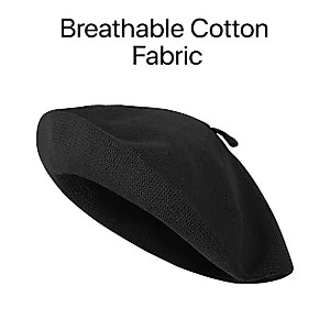 Parquet Cotton French Beret Hat for Women Casual and Chic - Boinas de Mujer para el Frio