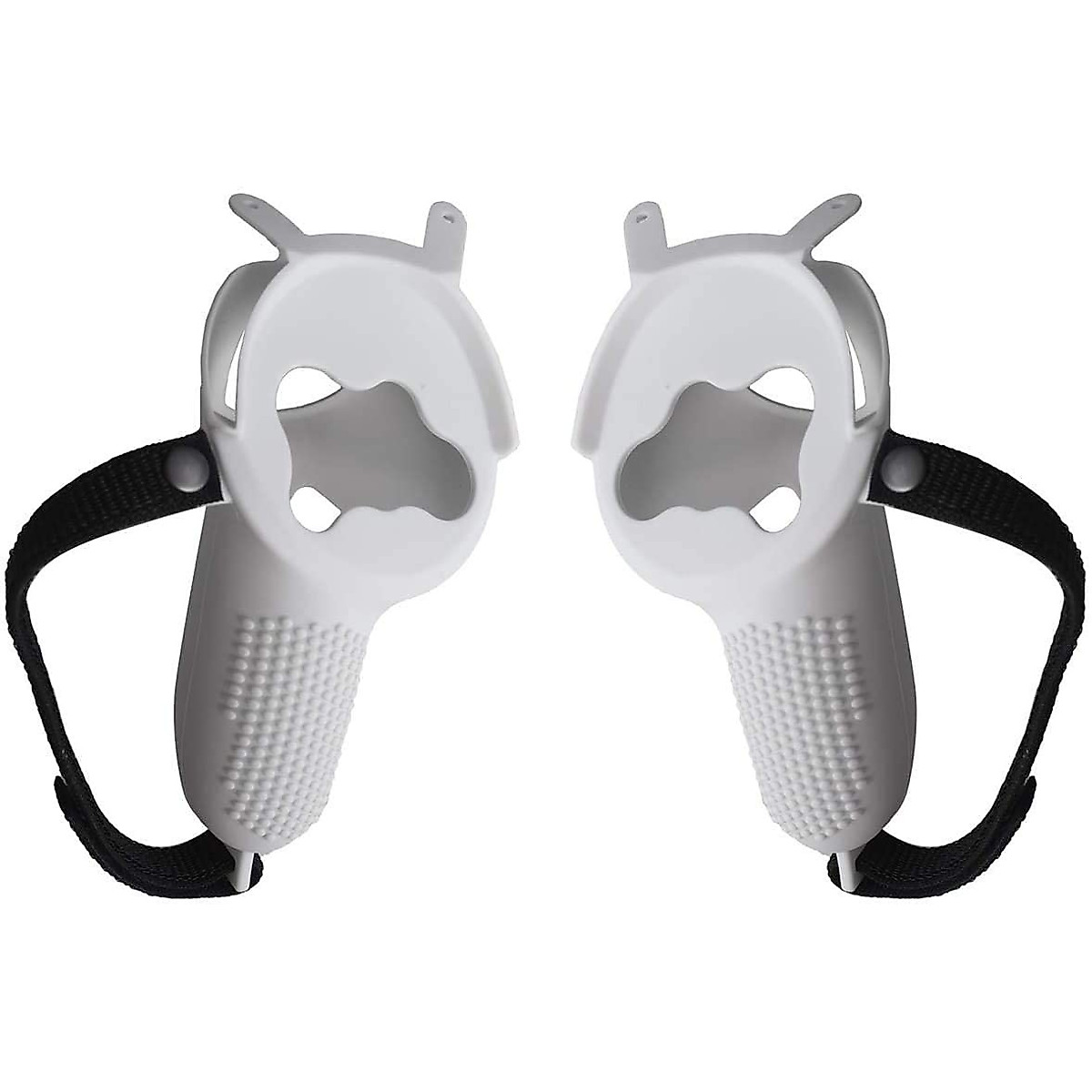 NIUVR Touch Controller Grip Cover Compatible with Quest 2 VR Accessories, Anti-Throw Protective Handle Sleeve with Nylon Adjustable Knuckle Strap