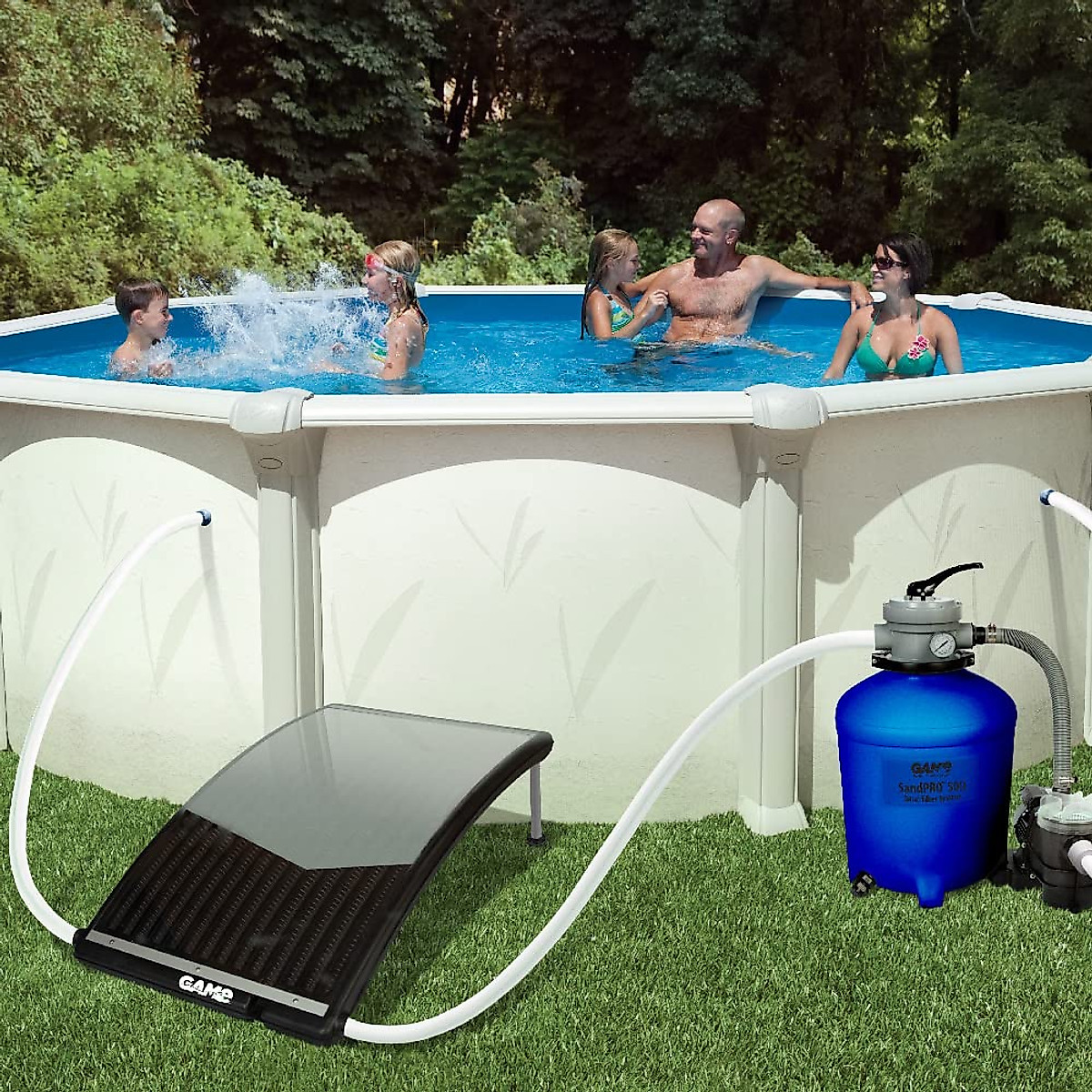 GAME 72000-BB, Made for Intex & Bestway SolarPRO Curve Solar Heater, Bestway Above Ground Pools
