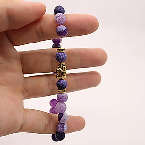 KSQS Lover Couple Bracelet Yoga Balancing Reiki Healing with Elephant for Christmas Thanksgiving