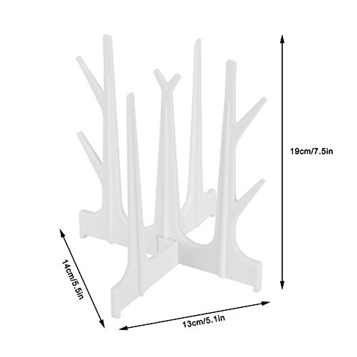 Keenso Space Saving Bottle Drying Rack, Portable Bottle Dryer Holder for Baby Bottles Reusable Baggies, Dishes, Cups, Glass and Bottles Great for Home Travel