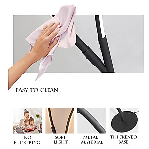 ADISUN LED Floor Lamp Dimmable with Remote Control Modern Standing Lamp Indoor Minimalist Spiral Lamp for Living Room, Bedroom, Office Lighting (White)