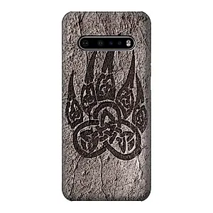 R3832 Viking Norse Bear Paw Berserkers Rock Case Cover for LG V60 ThinQ 5G