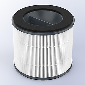 AP-T10FL Replacement Filter for Homedics AP-T10-BK and AP-T10-WT Air Puri fier, 360-Degree AP-T10 True HEPA Filter Replacement, 3 Pack