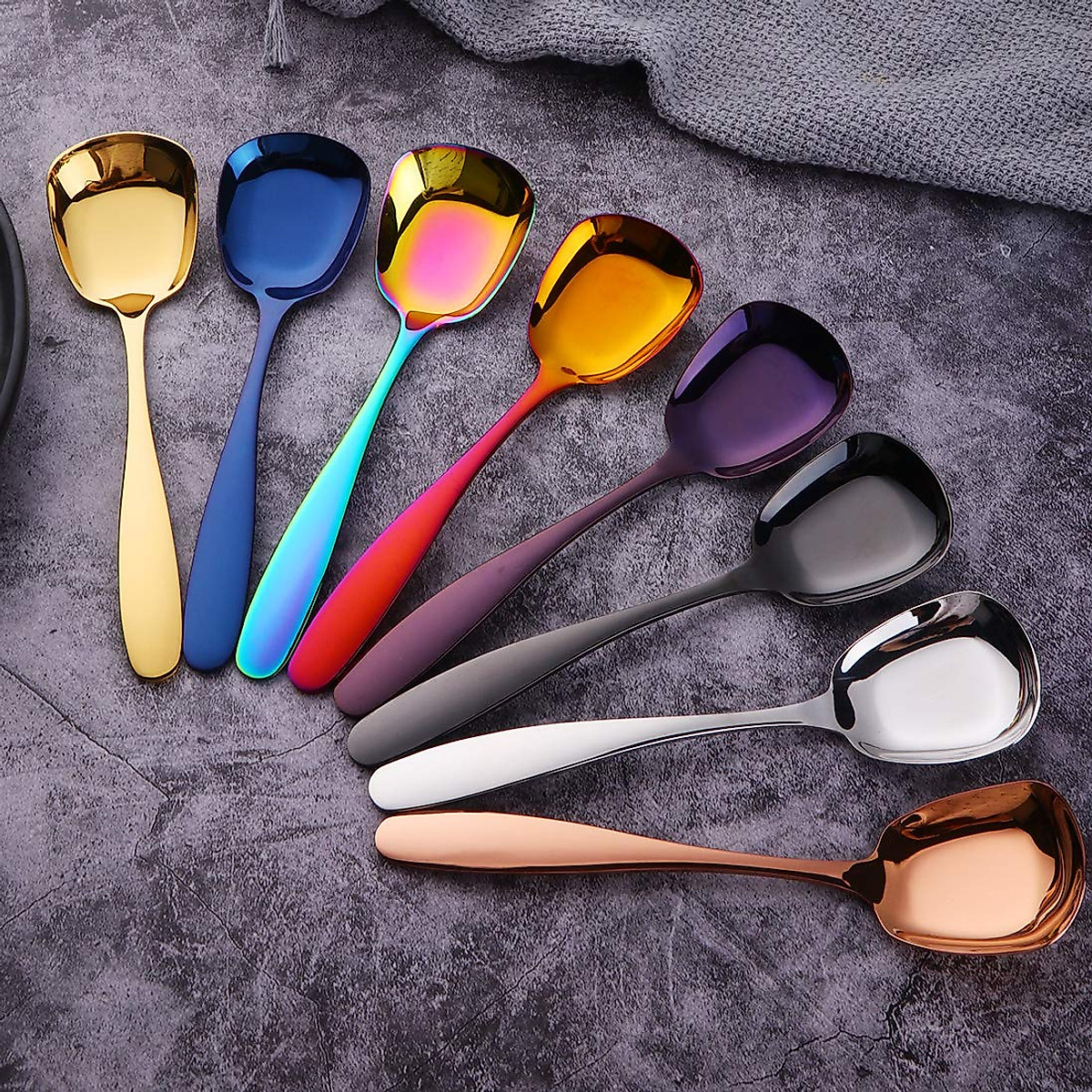 18/10 Stianless Steel Soup Spoon, Table Spoon, Set of 8 (teaspoon)