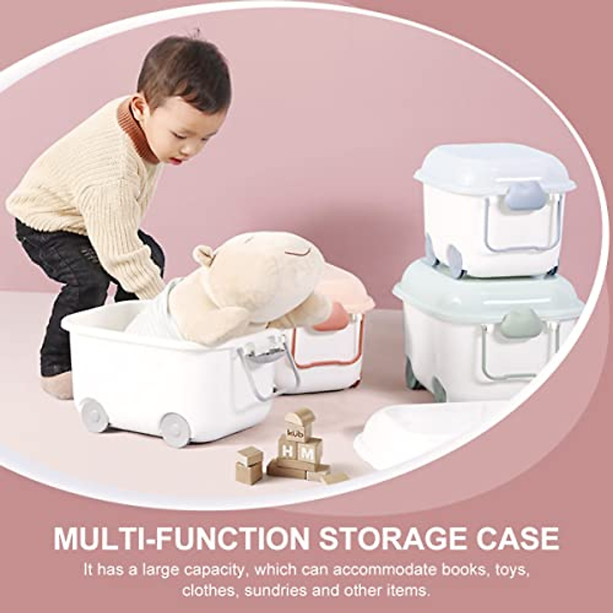 Cabilock Toy Bins Toys Storage Portable Storage Box Toys Organizer box toy storage bins toy storage box with Handle Organization Toy Bins Toys Storage