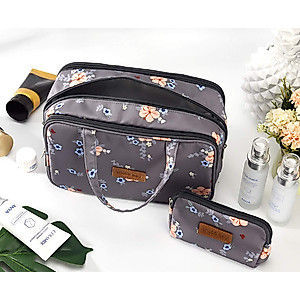 Shubb Makeup Bag Travel Toiletry Bags Large Cosmetic Pouch for Women Girls Water-resistant