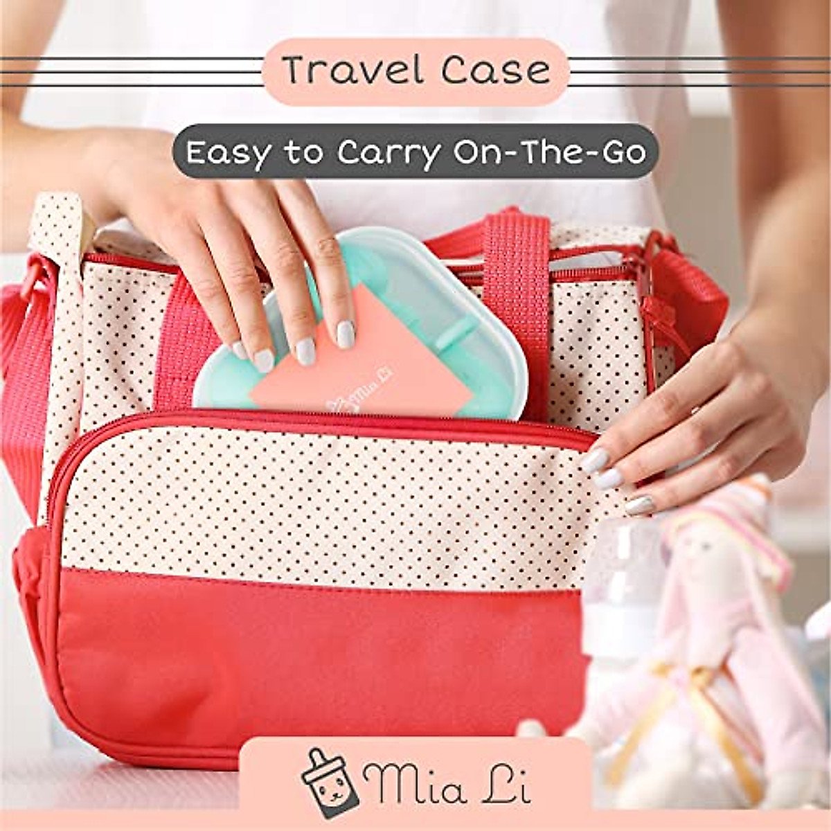 Mia Li Toddler Utensils Set - First Training Self Feed Silicone Baby Utensils - Bpa Free Anti-Choke Baby Spoon and Toddler Fork Utensils Set -100% Food Grade Toddler Spoons and Forks