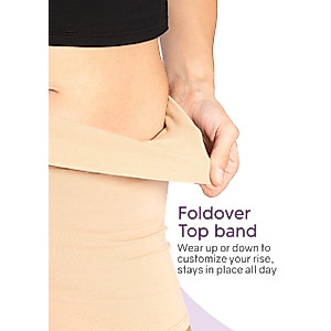 STRETCH IS COMFORT Women's Foldover Yoga Shorts Black Large