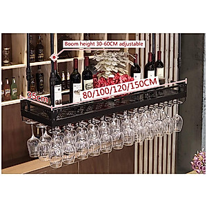 Stylish Simplicity Industrial Retro Stylish Simplicity Down Wine Glass Holder Creative Display Decorative Storage Home Goblet Holder Glass Wine Cup Holder Kitchen Tableware Decoration Bottle Holder