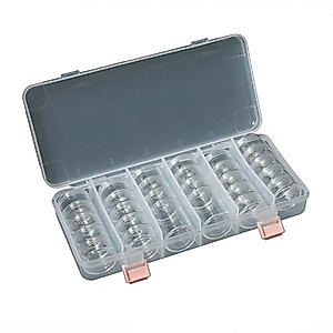 Montesy Stackable Storage Box Clear Beads Container Plastic Storage Organizer Box Plastic for Jewelry Nails and Makeup